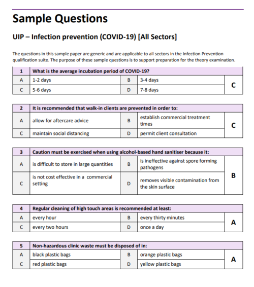 Sample Questions Answers - Enhance Me Training Academy